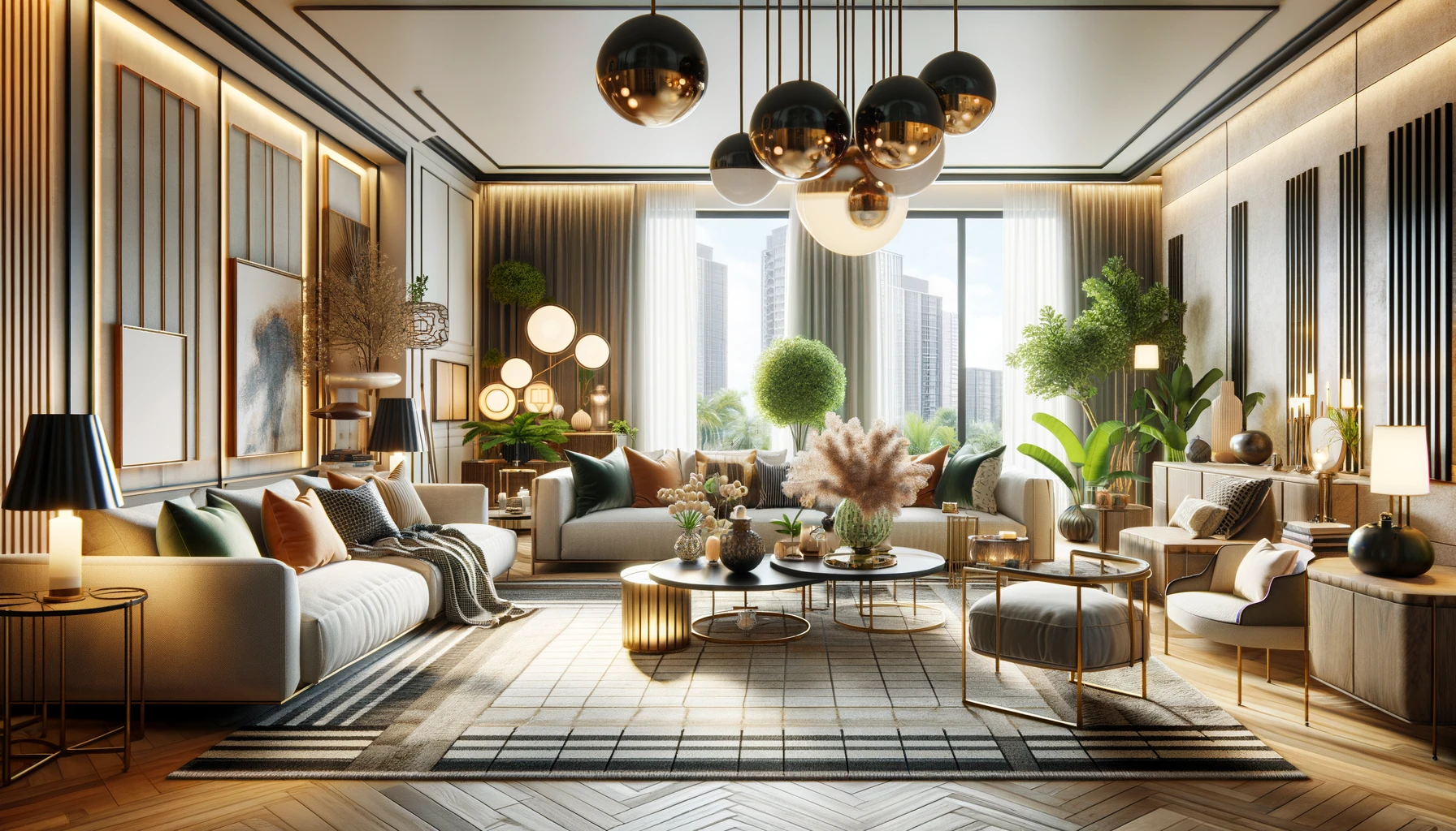 Deco Salon Moderne Chic : Idées et inspirations chaleureuses